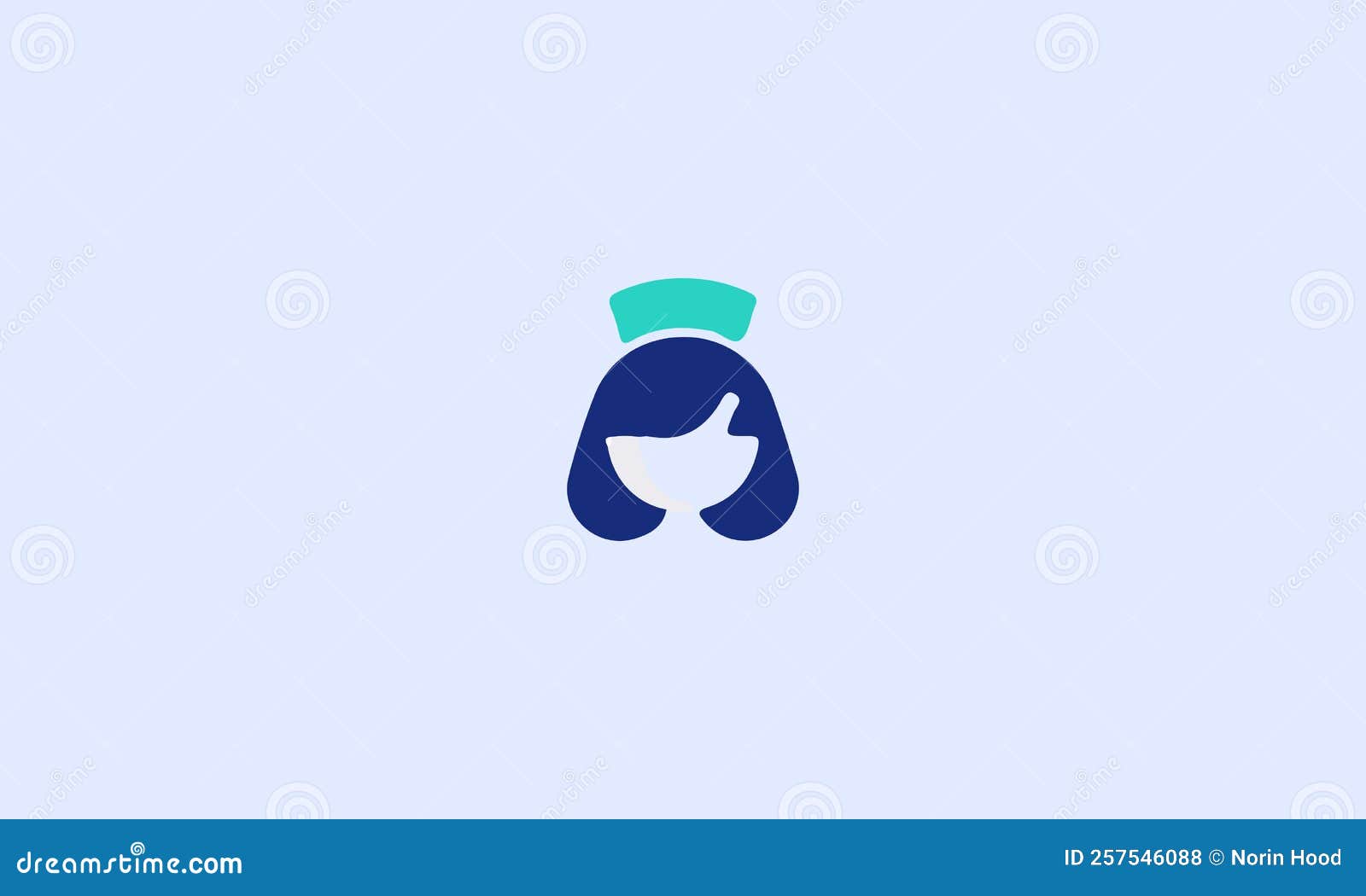 Medical Nurse Icon Logo Design Stock Illustration - Illustration of ...