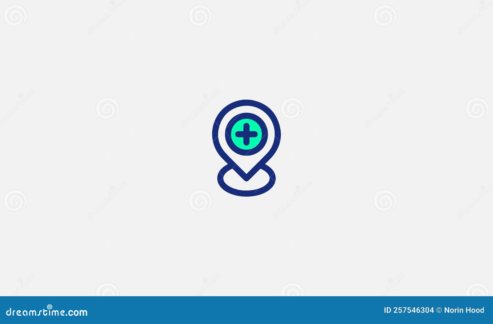 Medical Location Logo Design Vector, Plus Icon with Pin Map Logo ...