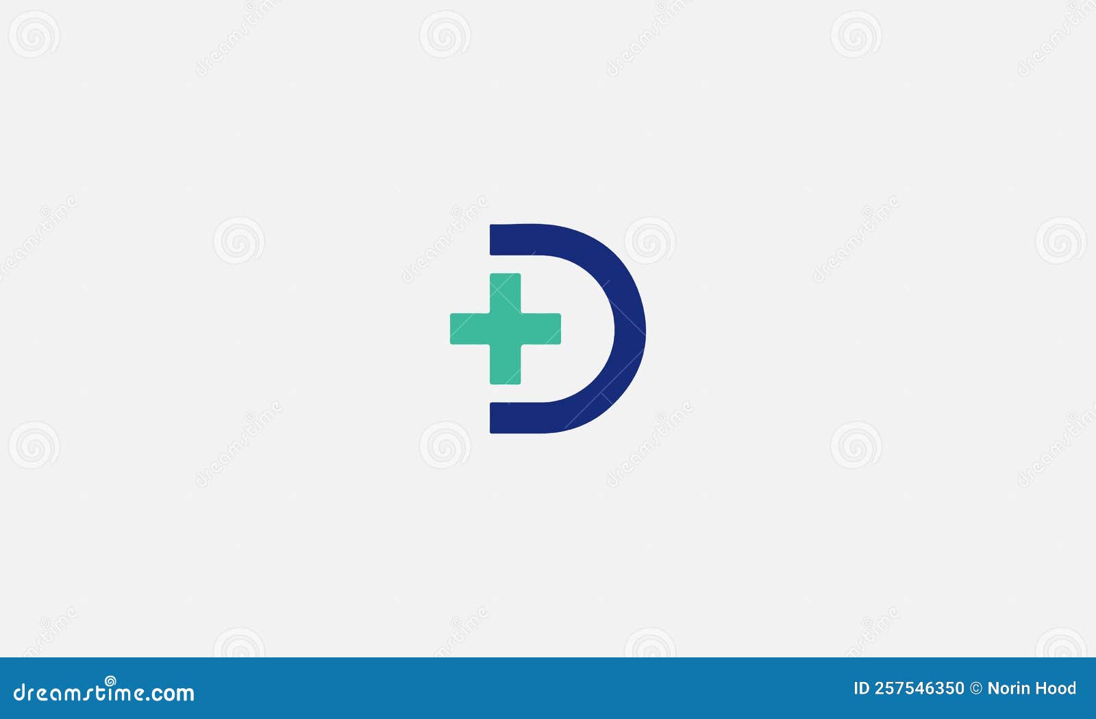 Letter D Cross Medical Logo, Cross Icon with Letter D Combination Stock ...
