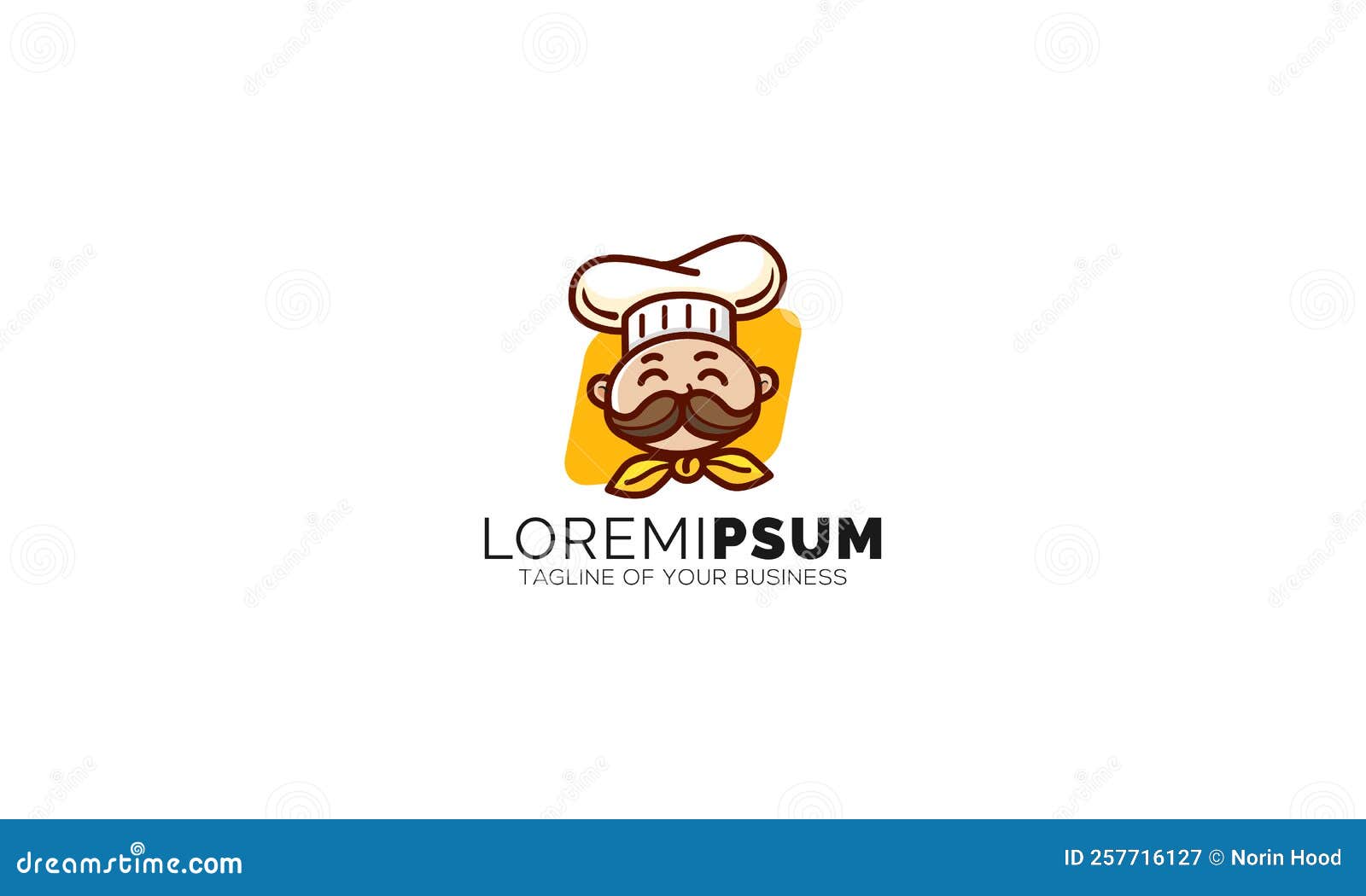 The Cute Male Chef Logo Illustration Stock Illustration - Illustration ...