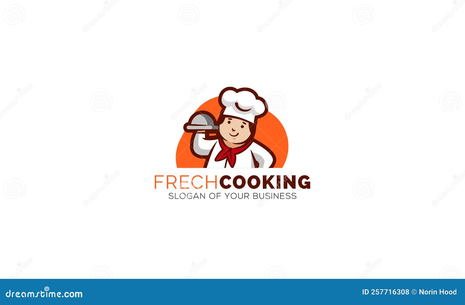 The Cute Male Chef Logo Illustration Stock Illustration - Illustration ...
