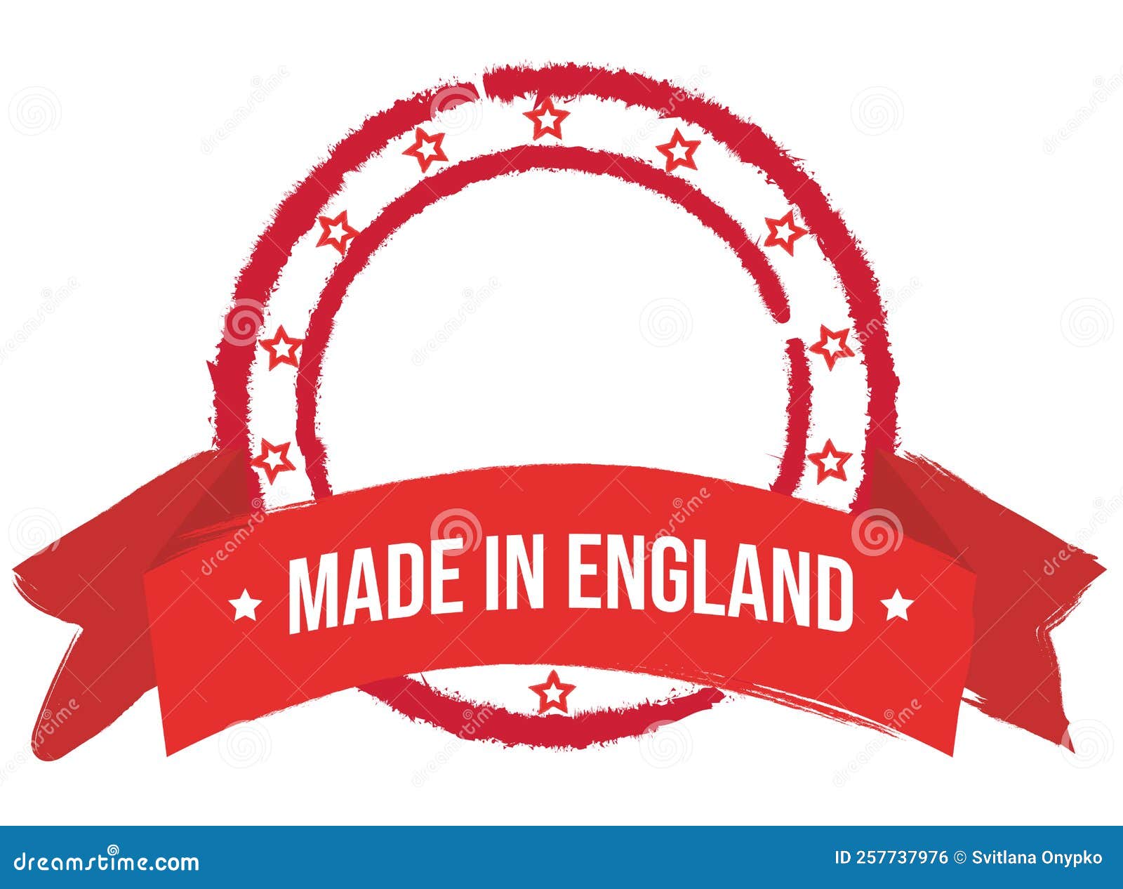 Made in England Emblem for Packing Stock Vector - Illustration of ...