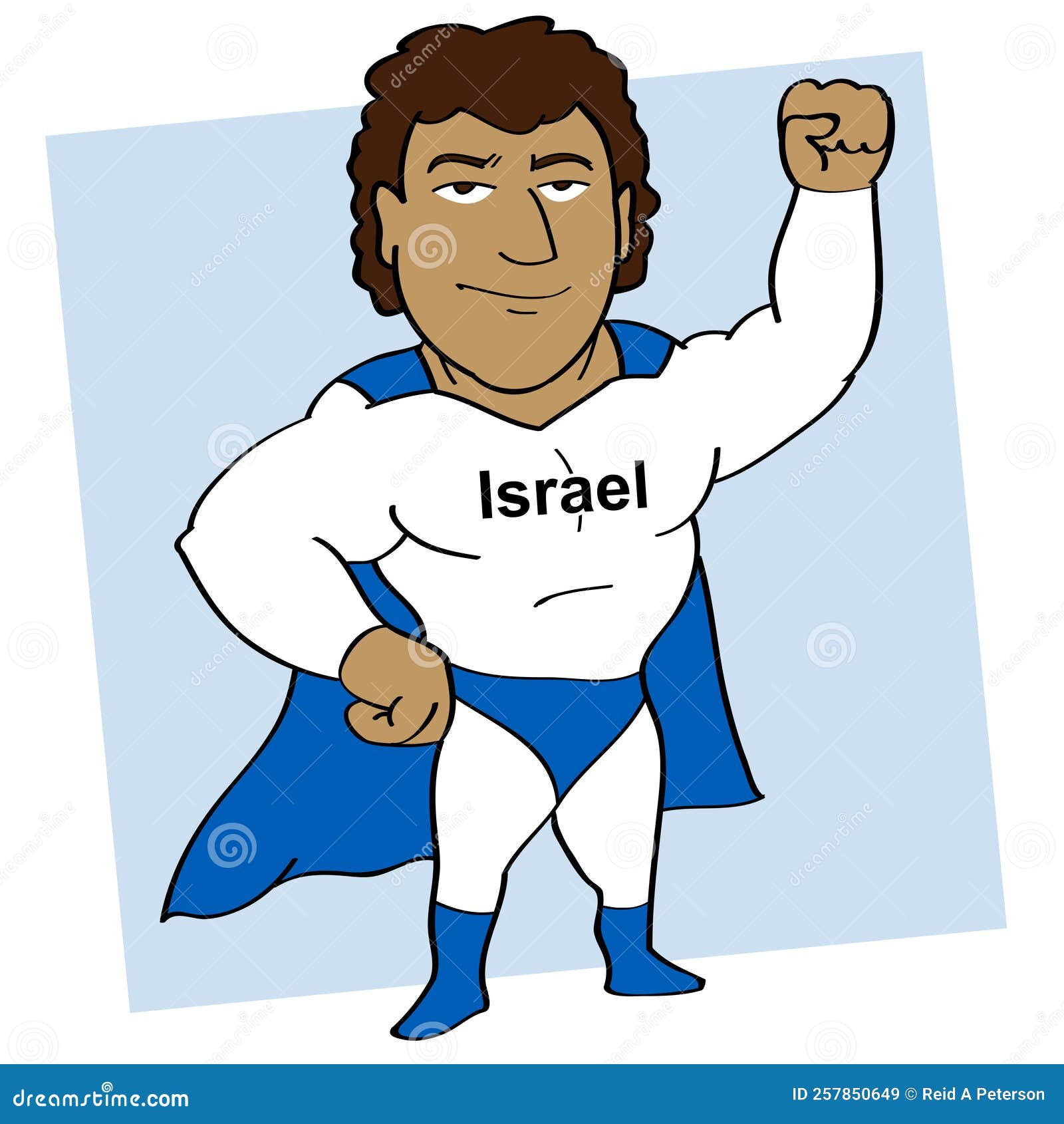 Israel Cartoon Font. Israeli National Flag Colors. Paper Cutout Glossy ...