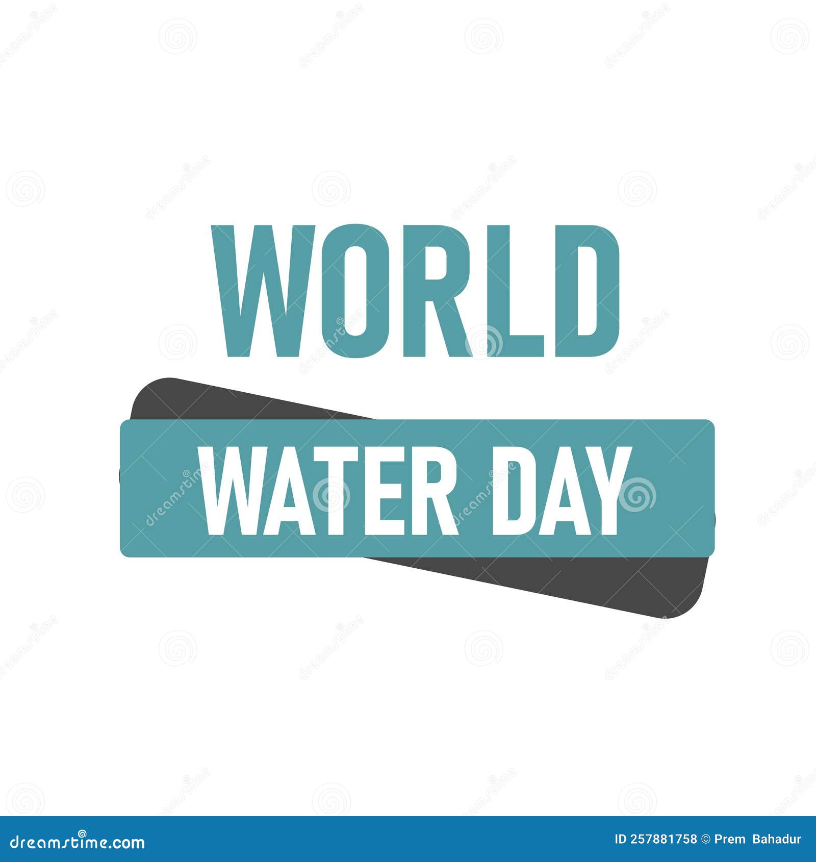 World Water Day - Vector Abstract Waterdrop Concept. Save the Water ...