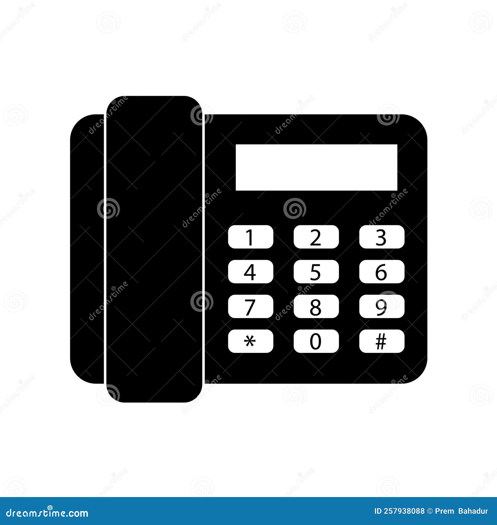 Home Phone Icon Illustration Isolated Vector Sign Symbol Image Stock ...