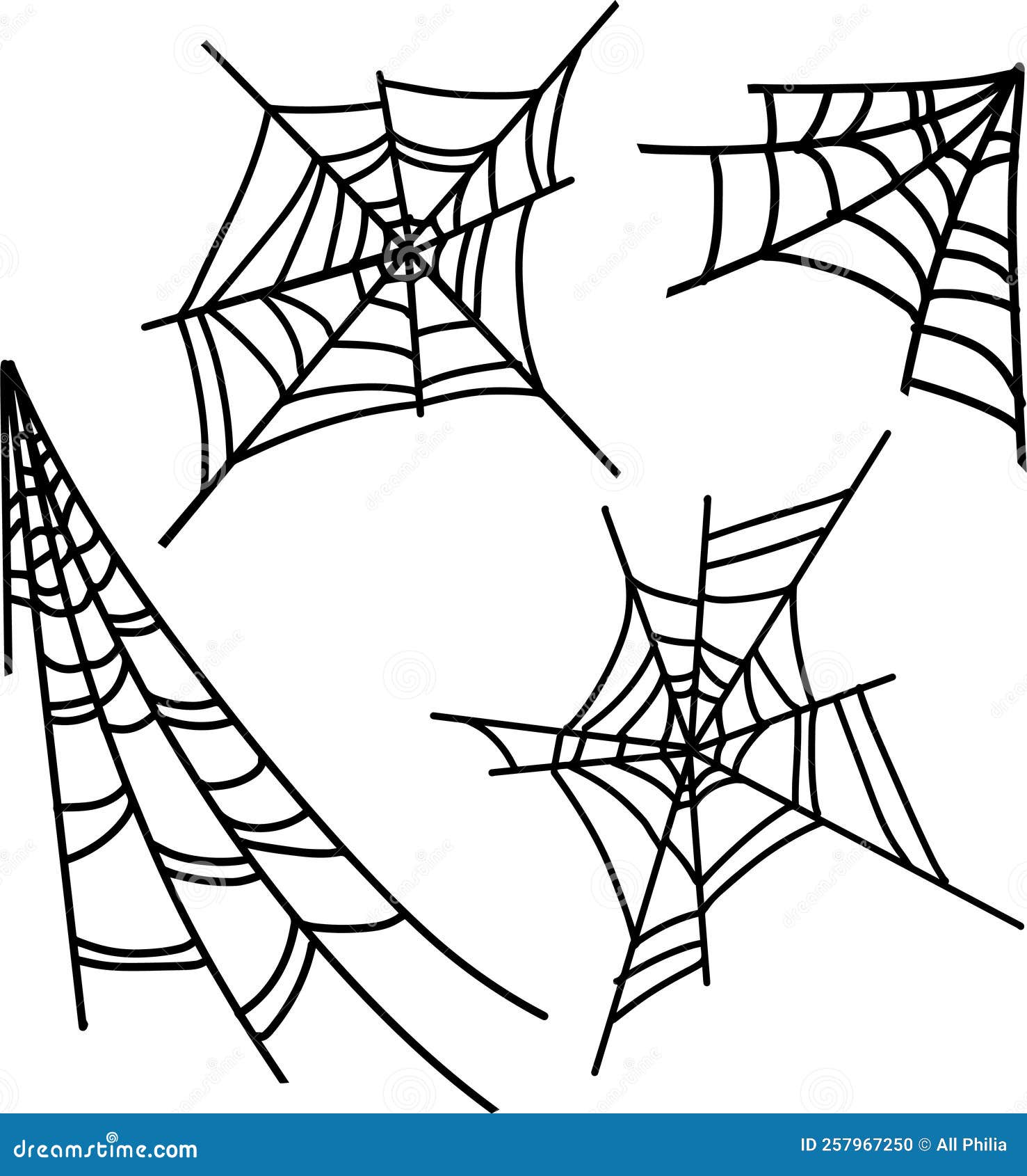 Spider Web Vector for Halloween Stock Vector - Illustration of ...
