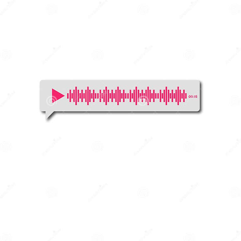 Audio Messaging in Modern Messengers. Illustration. Stock Illustration ...