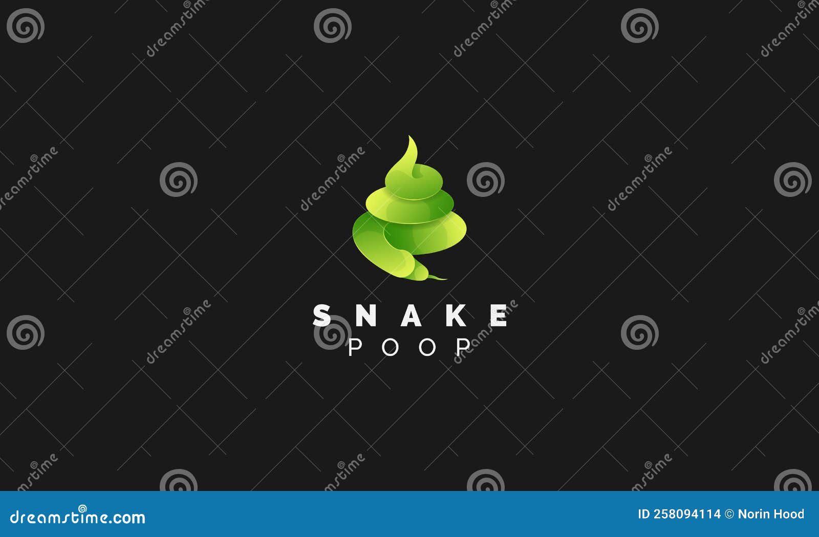 Modern Snake Loop Logo Design Template Stock Illustration ...