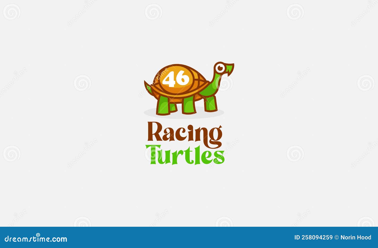 Turtle Race Logo Design Vector Stock Illustration - Illustration of ...