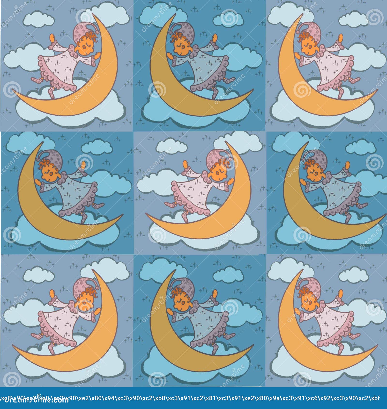 Child Sleeping in a Stroller Fairy of Dreams and Babies Angel with a ...