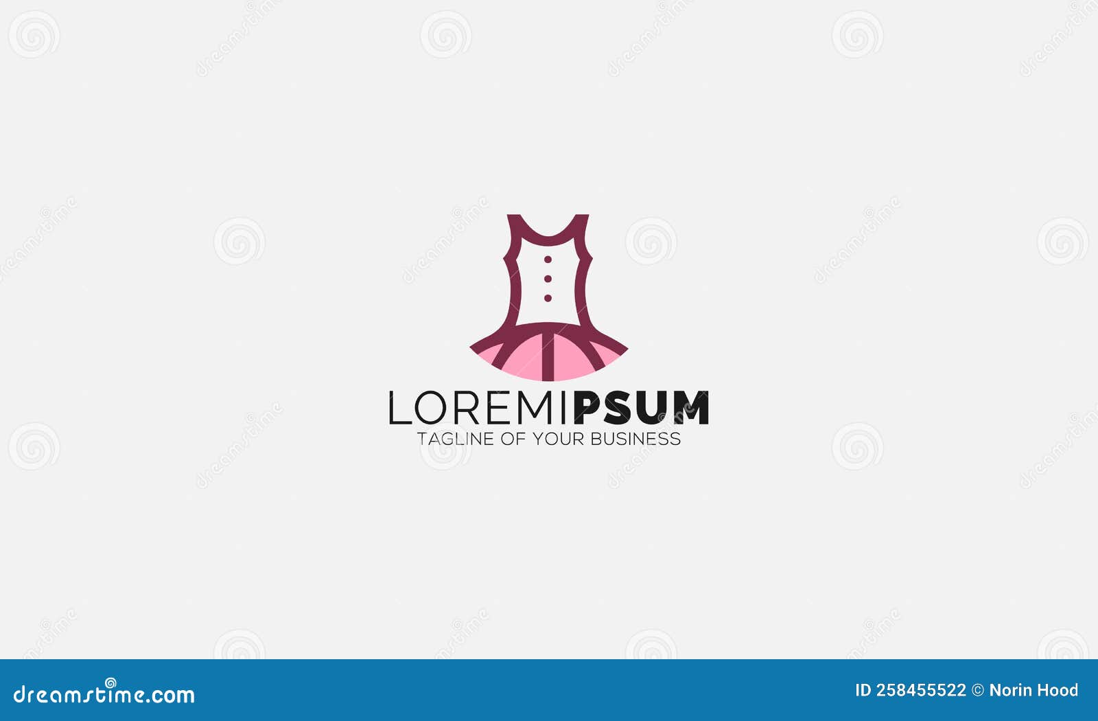 Creative Dress Logo Design Template and Modern Dress Logo Design Stock ...