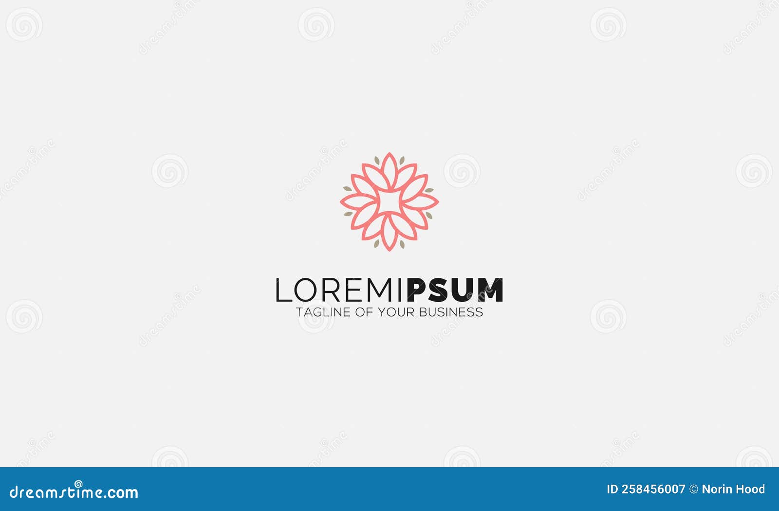 Lotus Spa Line Art Logo Design Template Stock Illustration ...