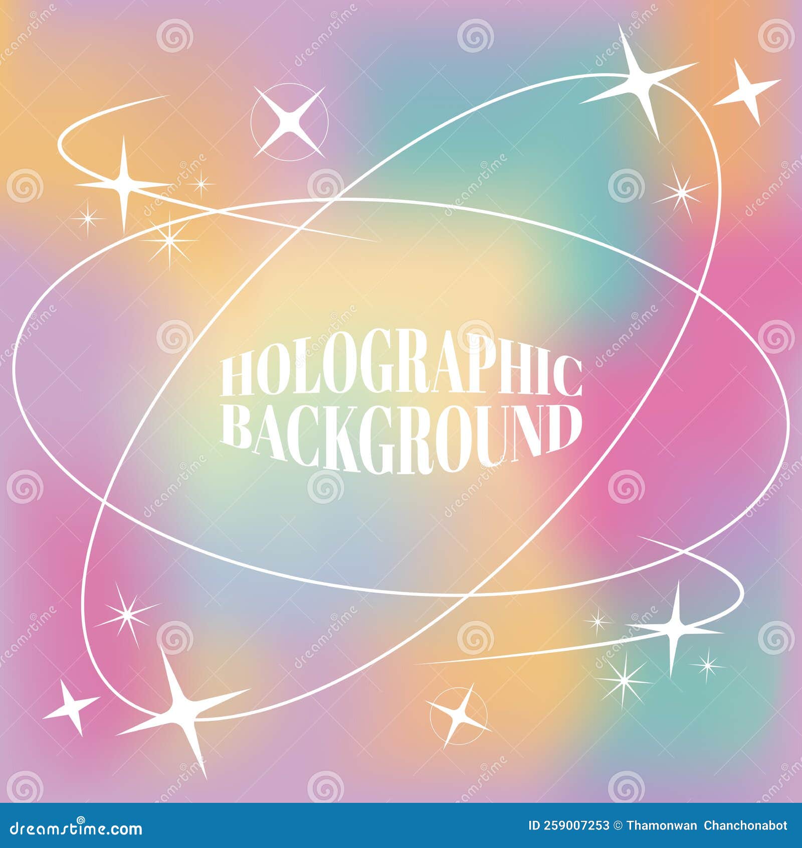 Holographic Background Vectors Design Stock Vector - Illustration of ...