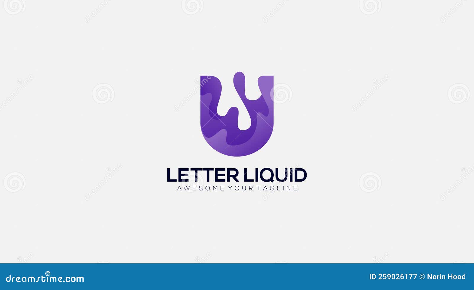 Liquid Logo Inside Letter U. Logo Template, Vector Icon. Stock ...