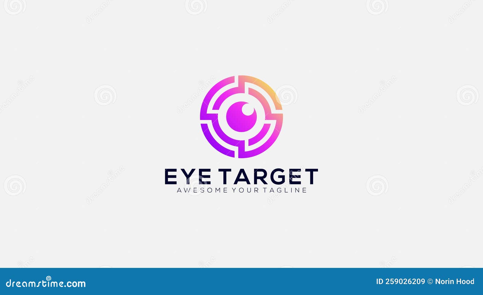 Target Eye Symbol Icon. Vector Illustration Stock Illustration ...
