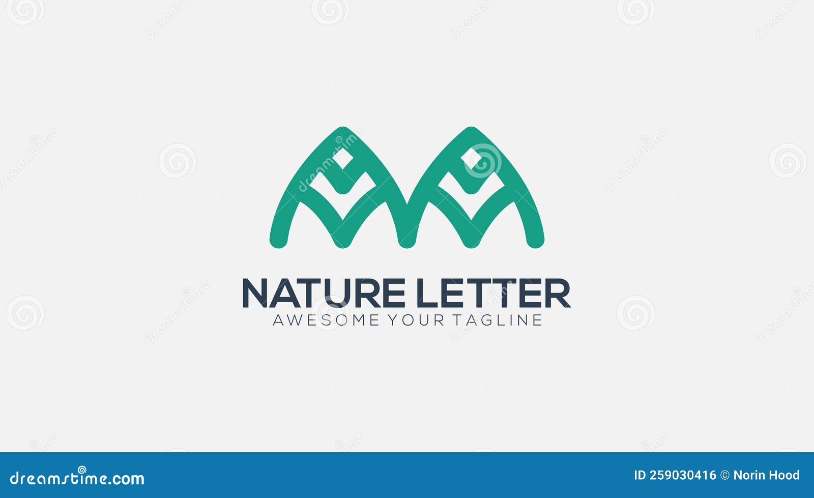 M Nature Letter Logo Design Vector Illustration Stock Illustration ...
