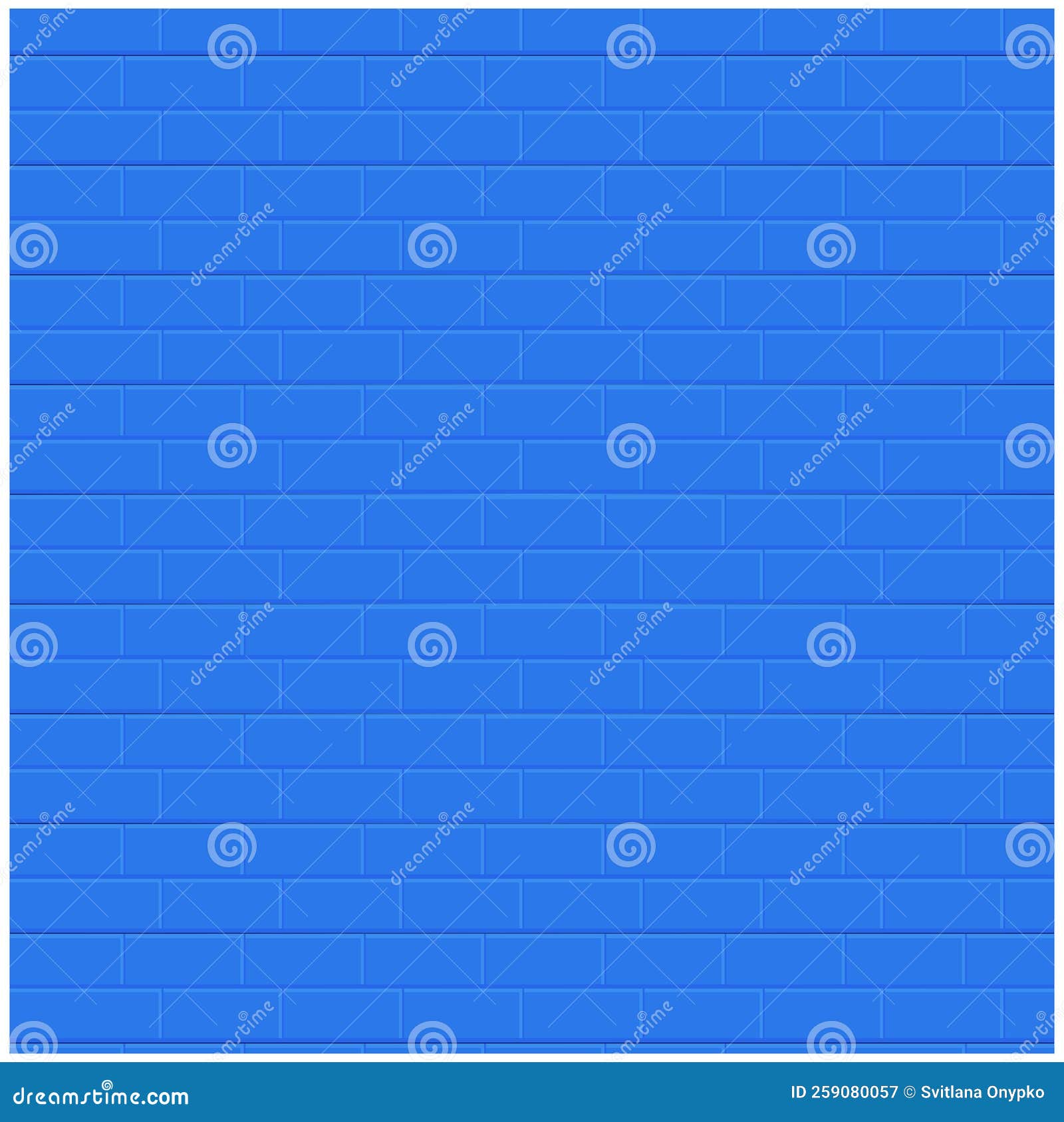 Brick Wall in Blue Tones Cinder Block Stock Vector - Illustration of ...