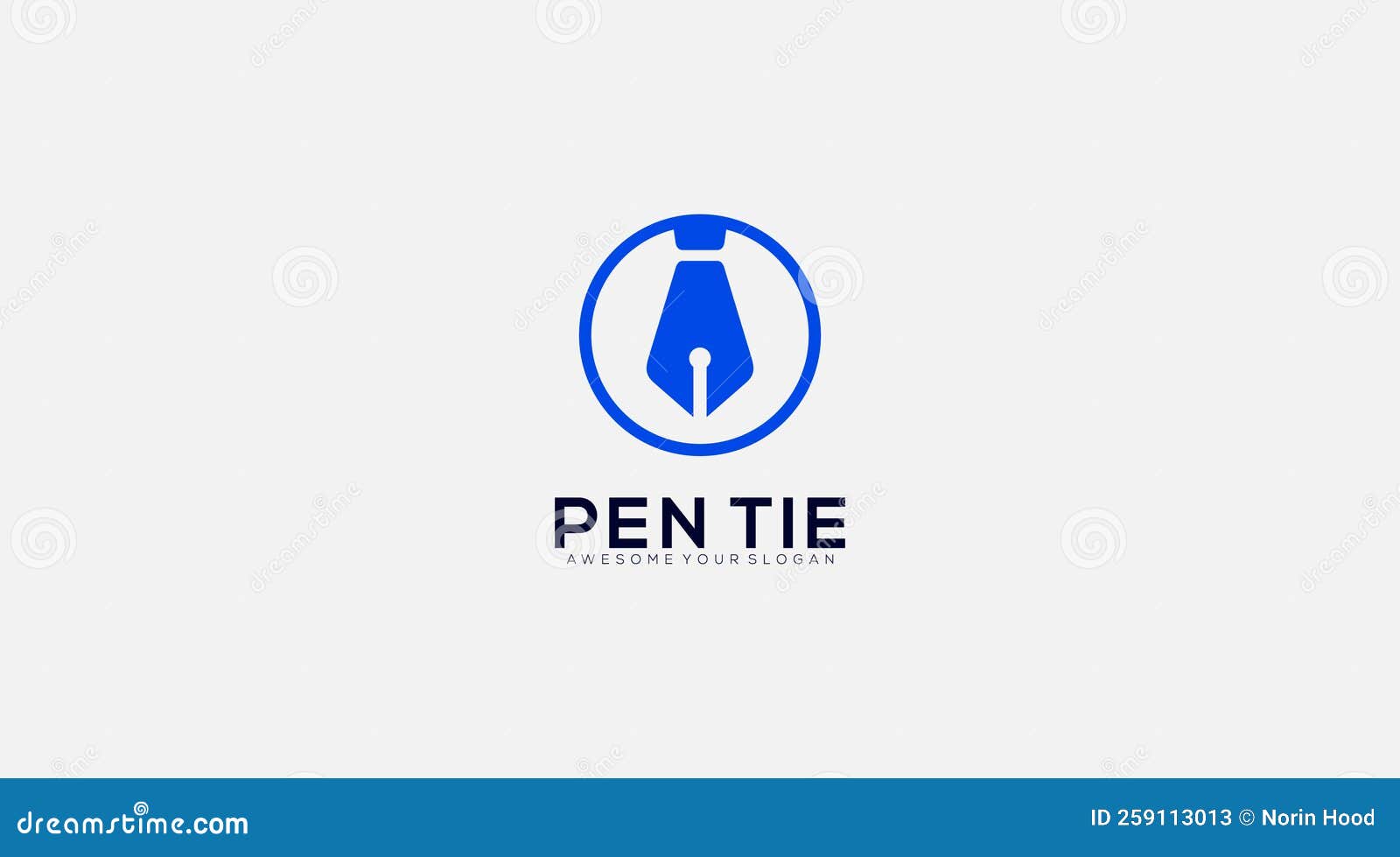 Office Tie Pen Business Abstract Vector Logo Design Stock Illustration ...