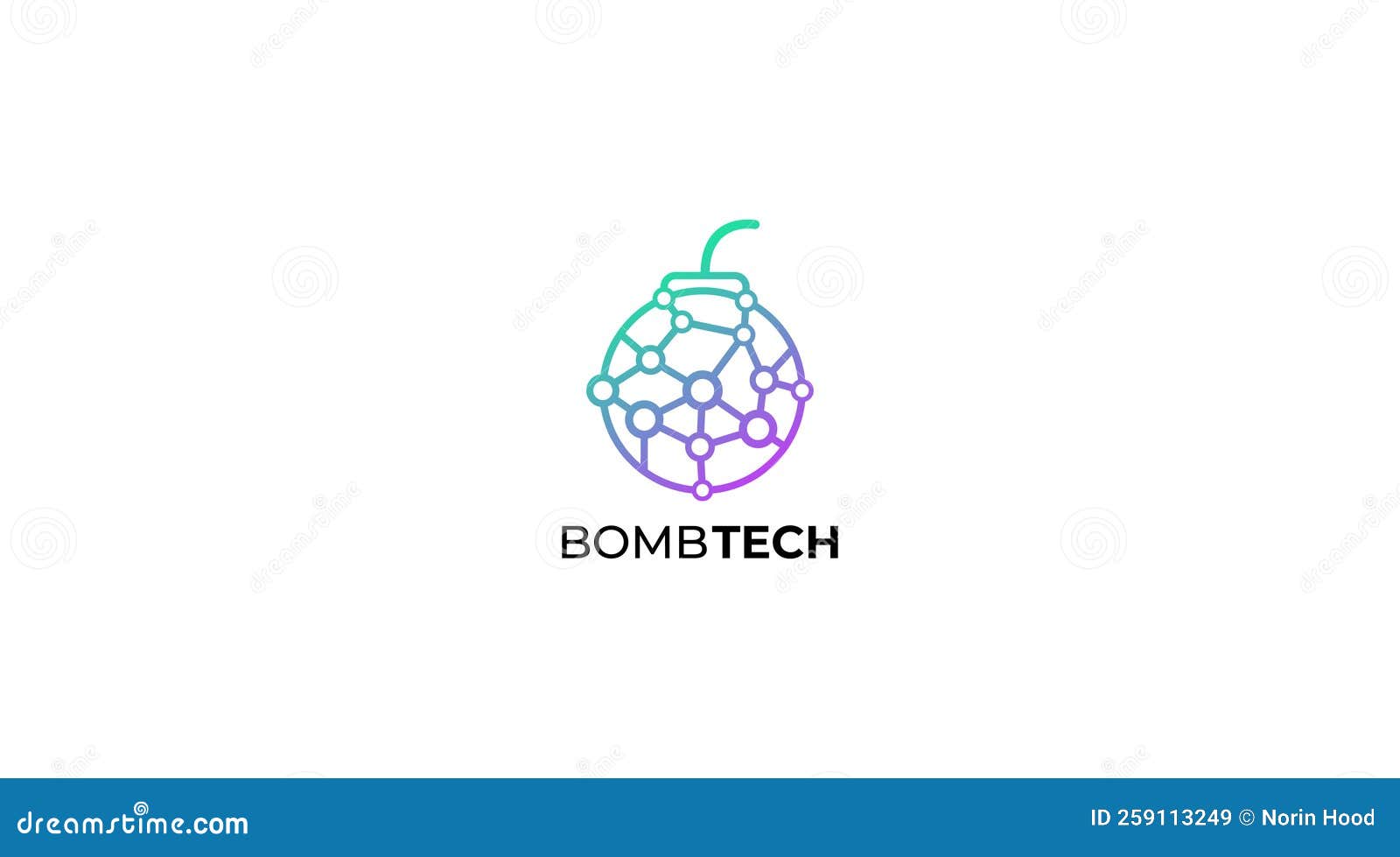 Bomb Tech Simple Professional Logo Design Vector Illustration Template ...
