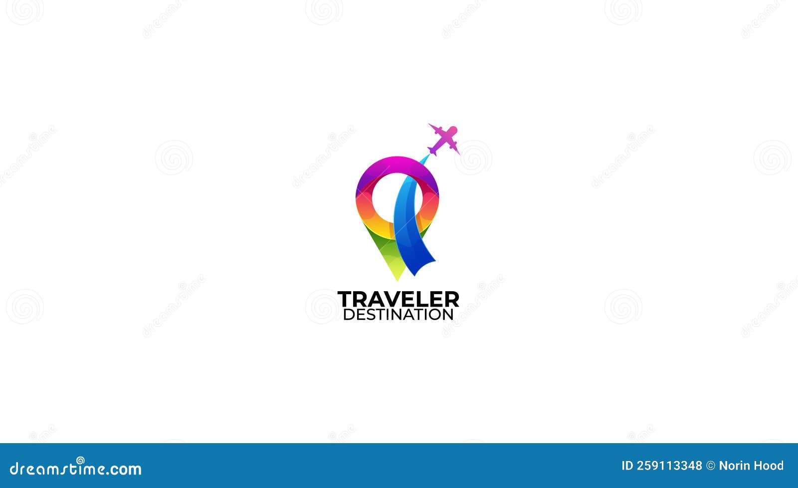 Traveller Location Logo Design with Location Design Illustration Stock ...