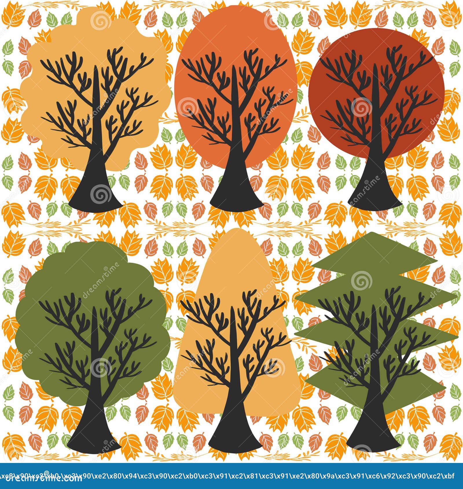 Autumn, Leaf, Pattern, Vector, Seamless, Nature, Design, Illustration ...