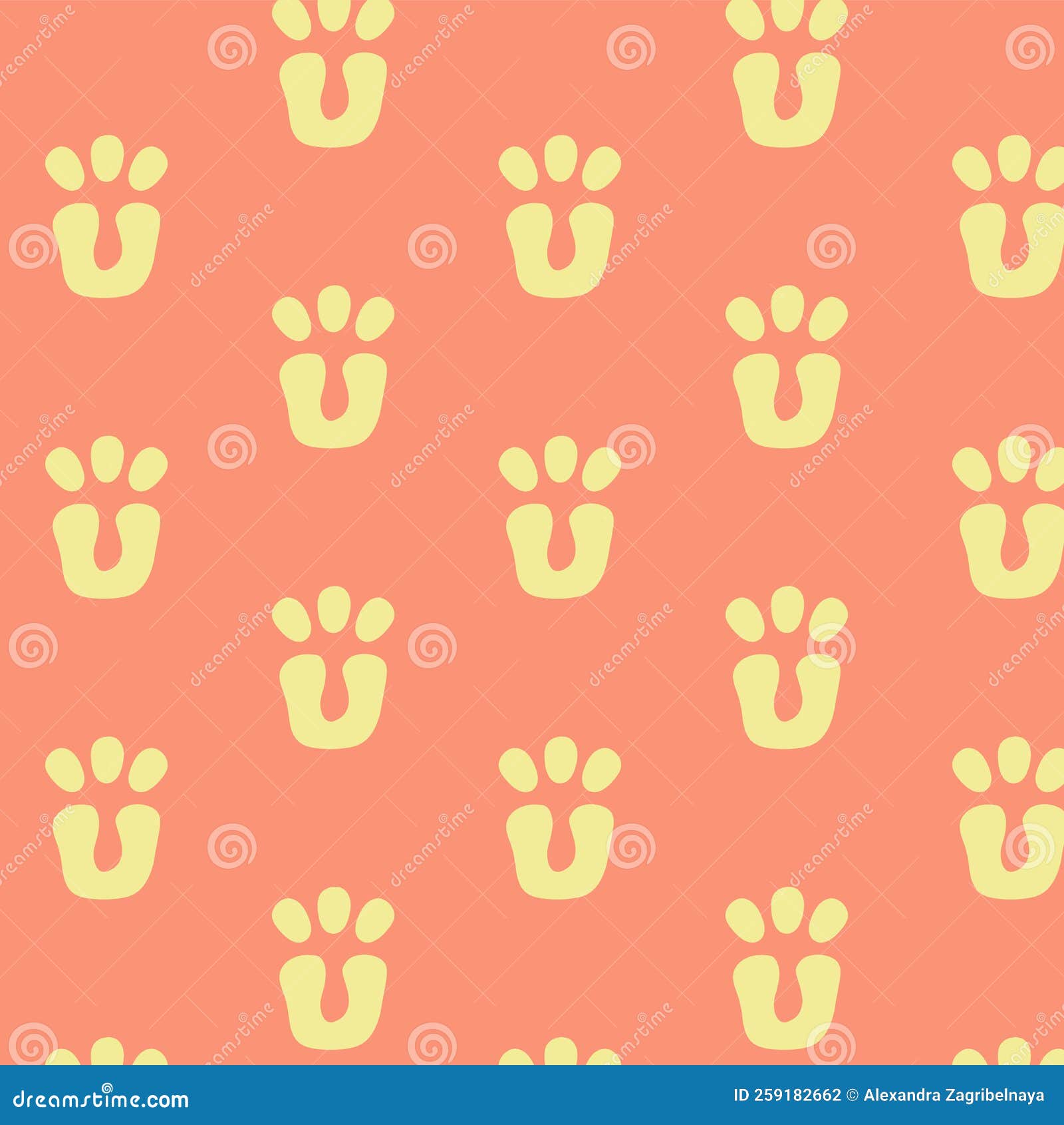 Cute Animal Cat Paws Seamless Pattern, Texture, Background, Wallpapers ...