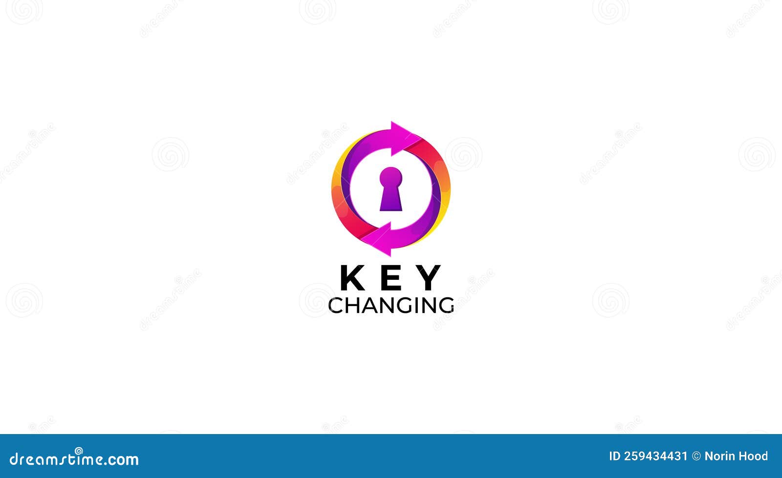 Key Protection Changing Logo Design Vector Stock Illustration ...