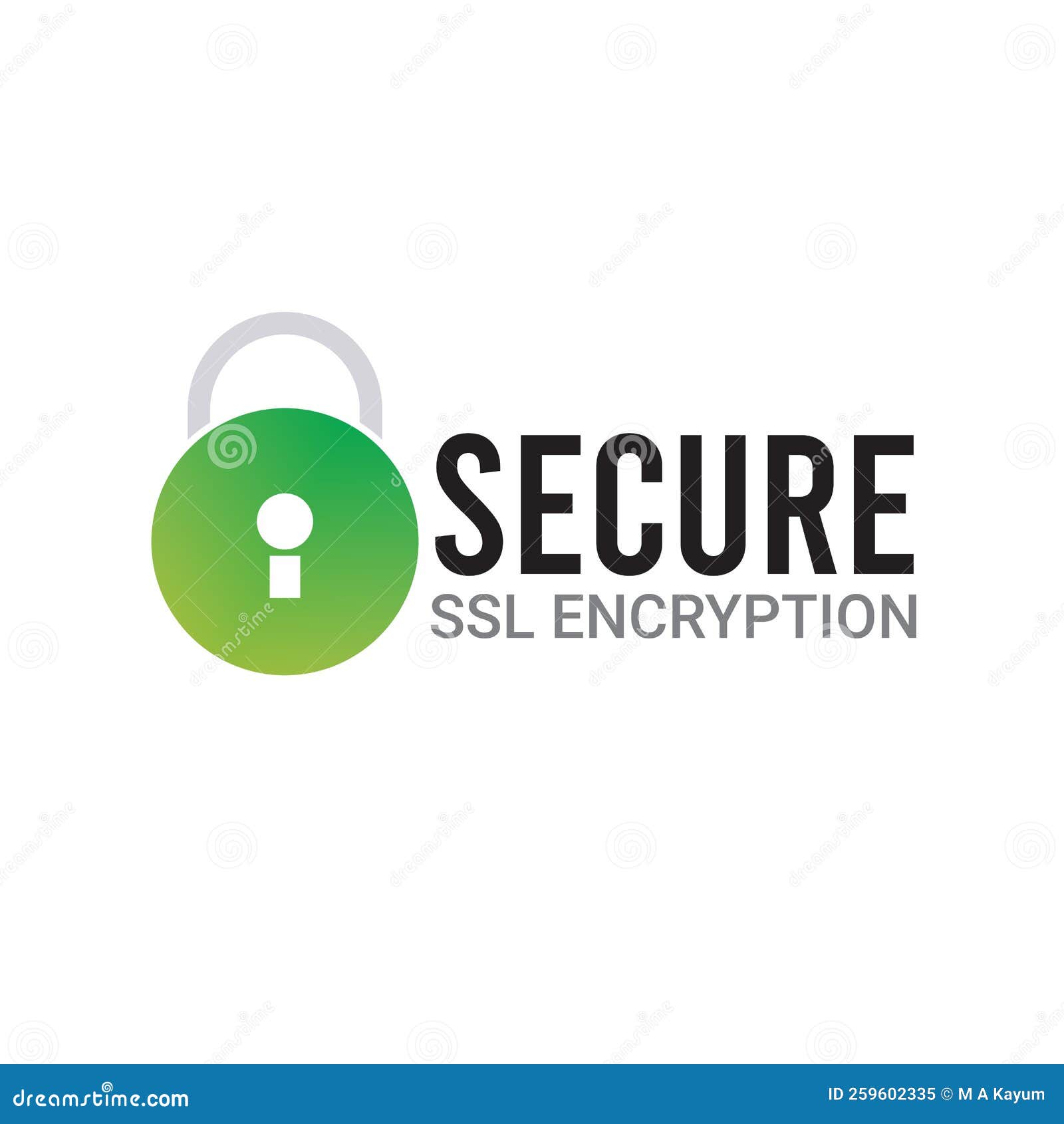 Secure Ssl Encryption Logo, Secure Connection Icon Vector Illustration ...
