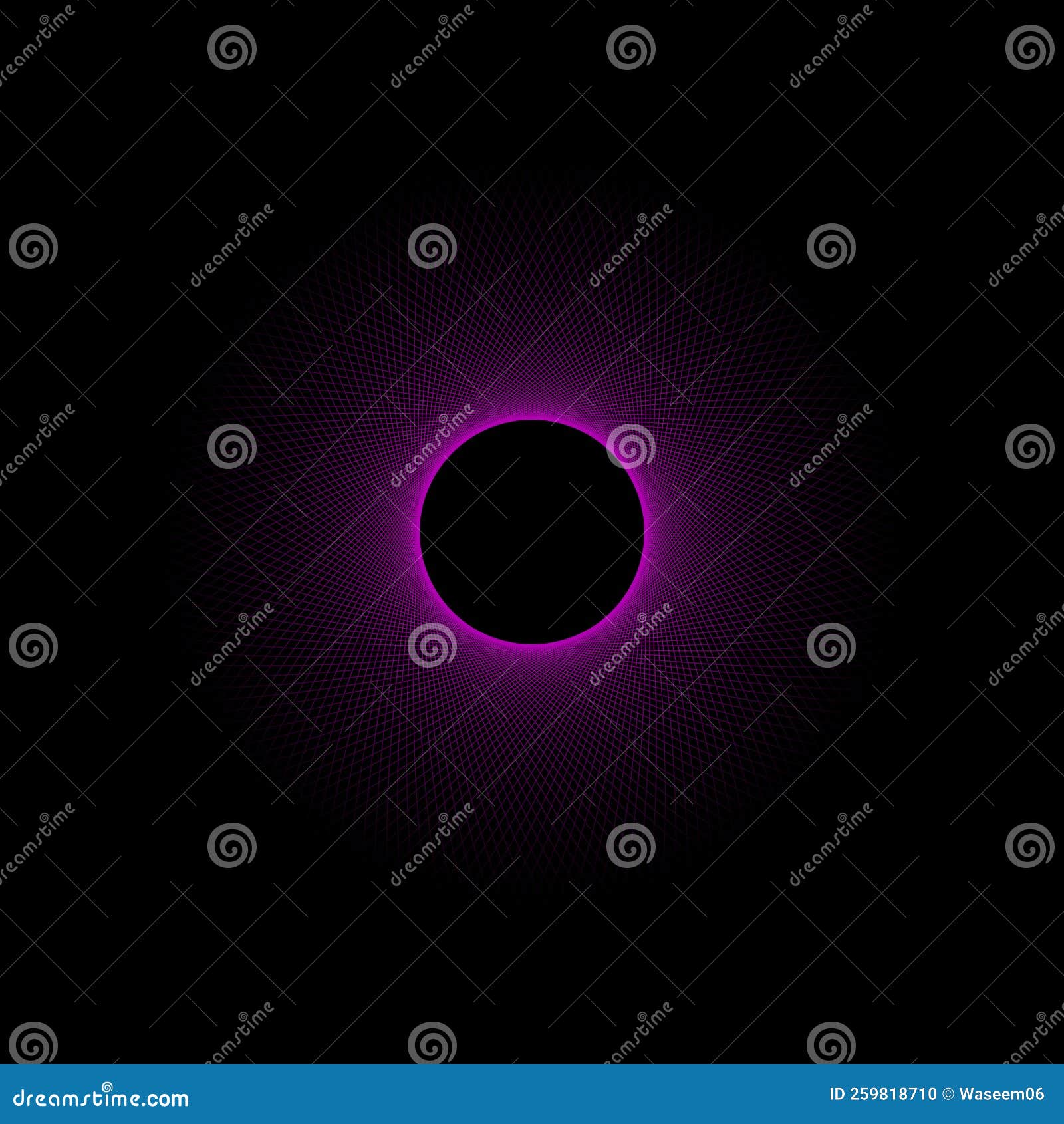 Pink Black Hole Spirograph Vector Stock Vector - Illustration of ...