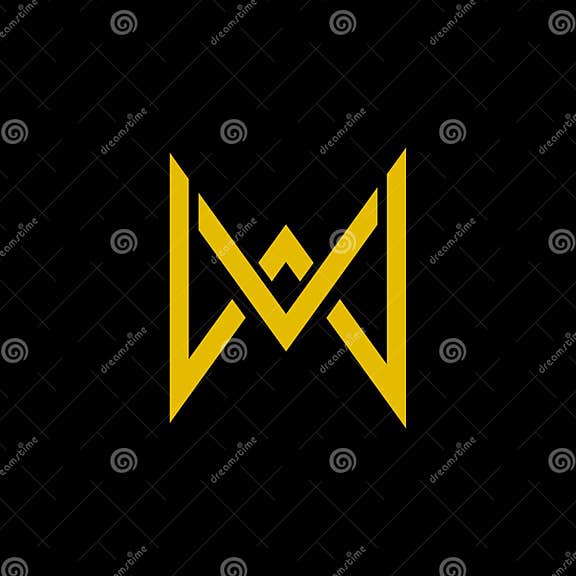 WV Letter Logo Vector Design for Business Stock Vector - Illustration ...