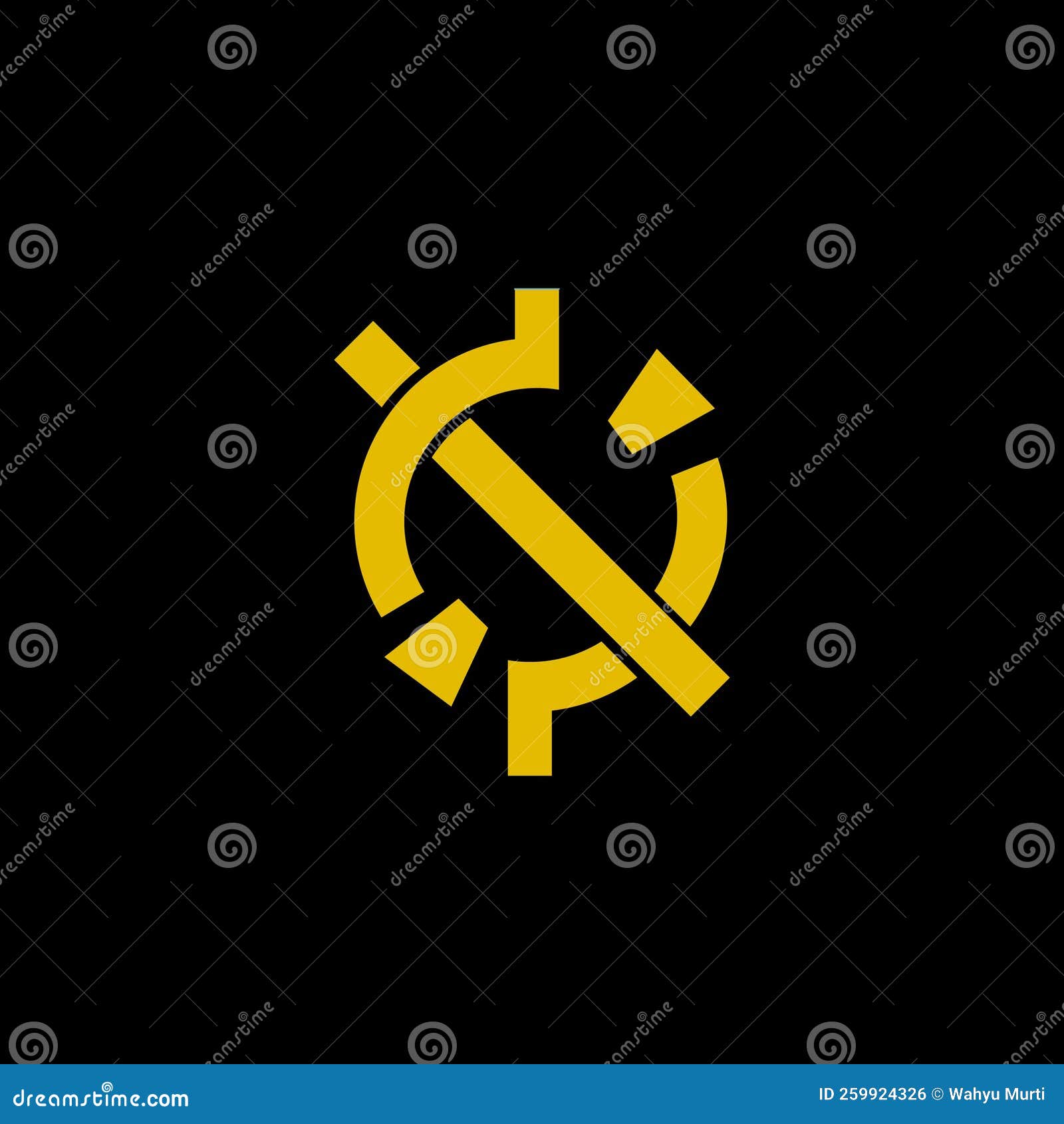 Yellow Login Circle Logo Design for Animation Stock Vector ...