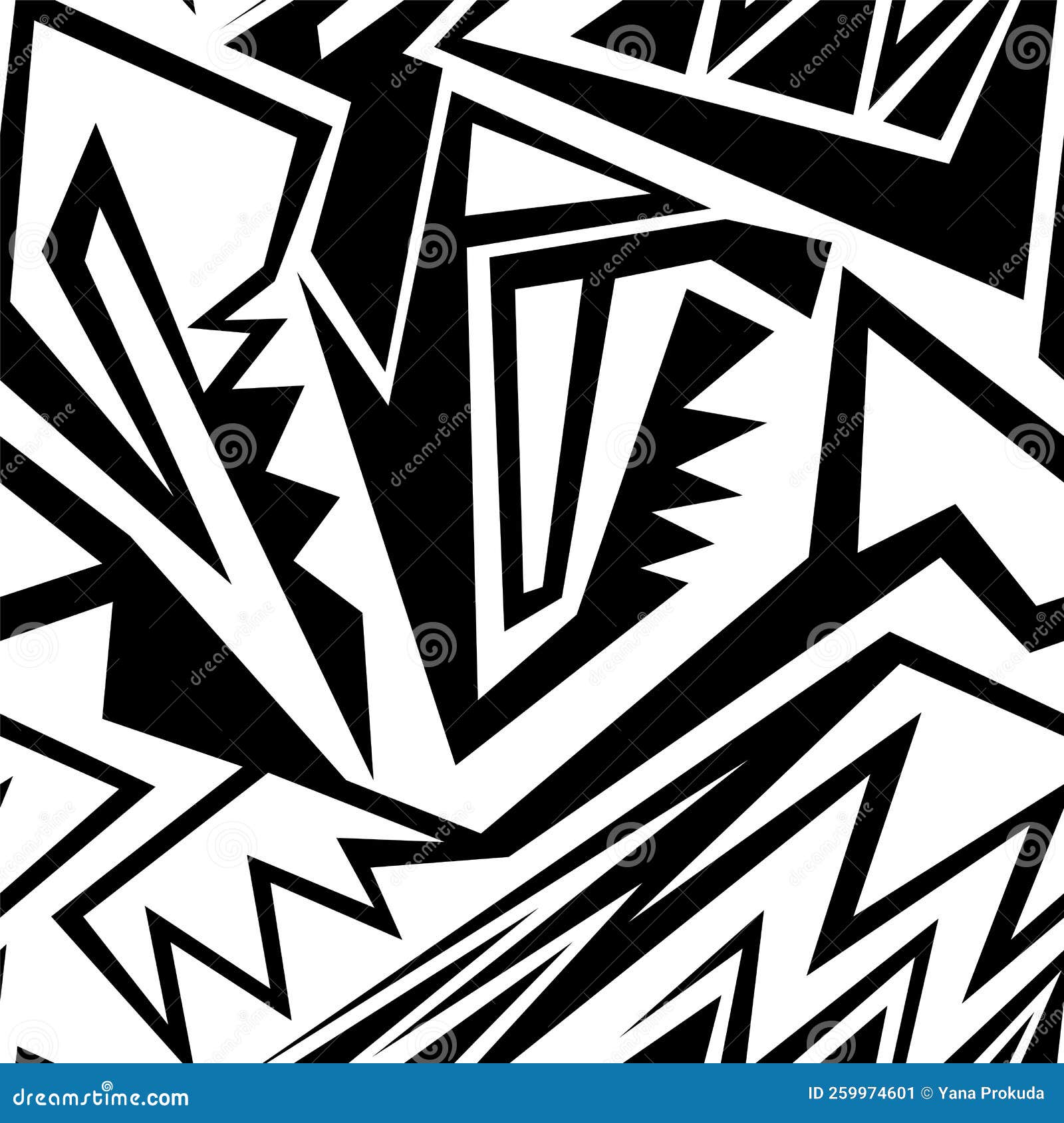 Abstract Seamless Urban Pattern with Curved Geometry Elements with ...