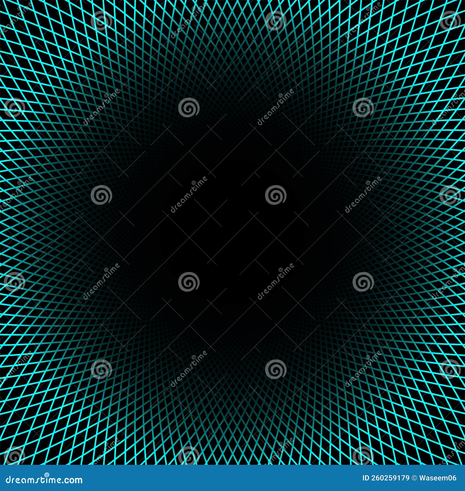 Cyan Black Hole Spirograph Vector Stock Vector - Illustration of ornate ...