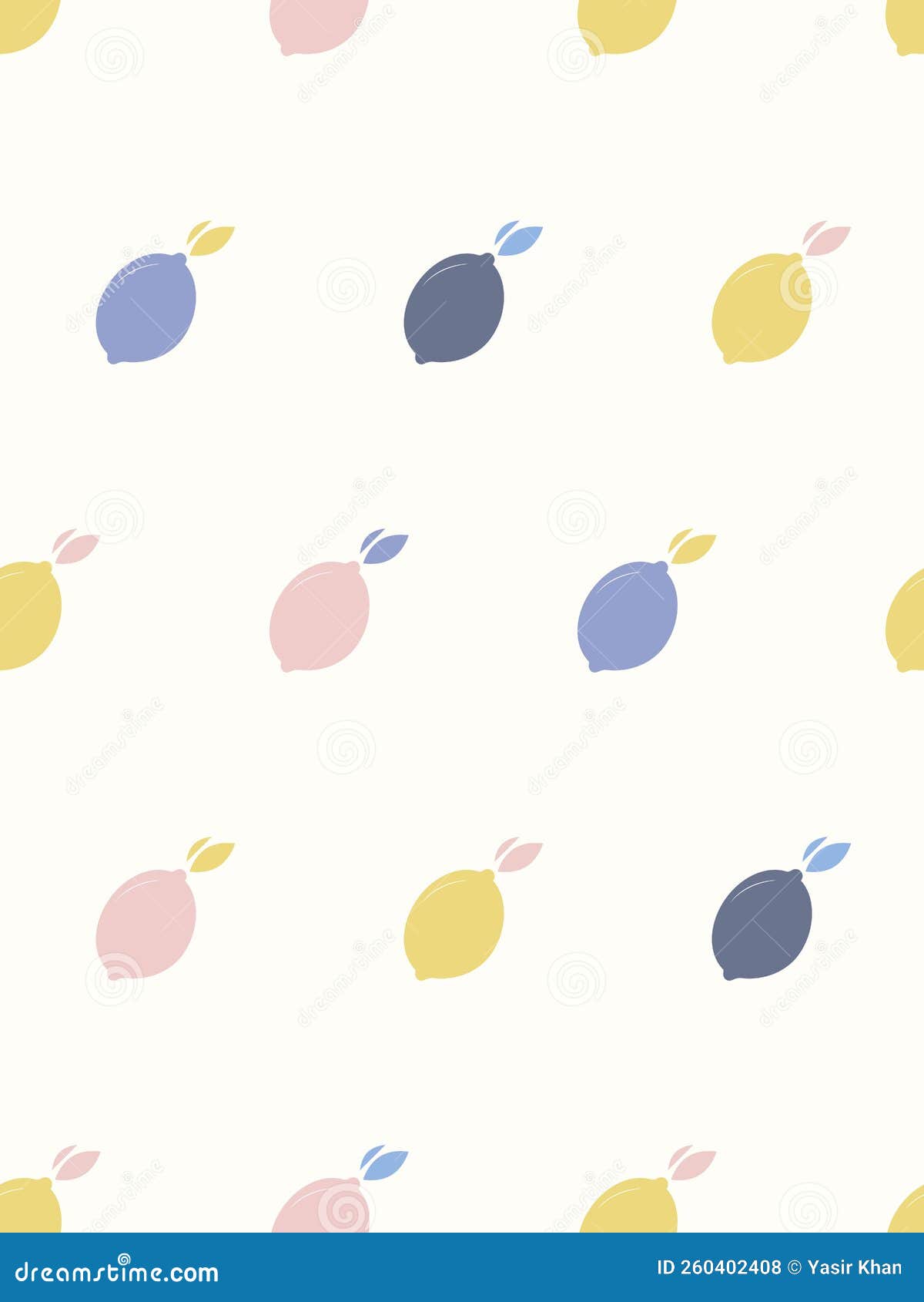 Lemon Colorful Seamless Pattern Food and Vegetables Stock Vector ...