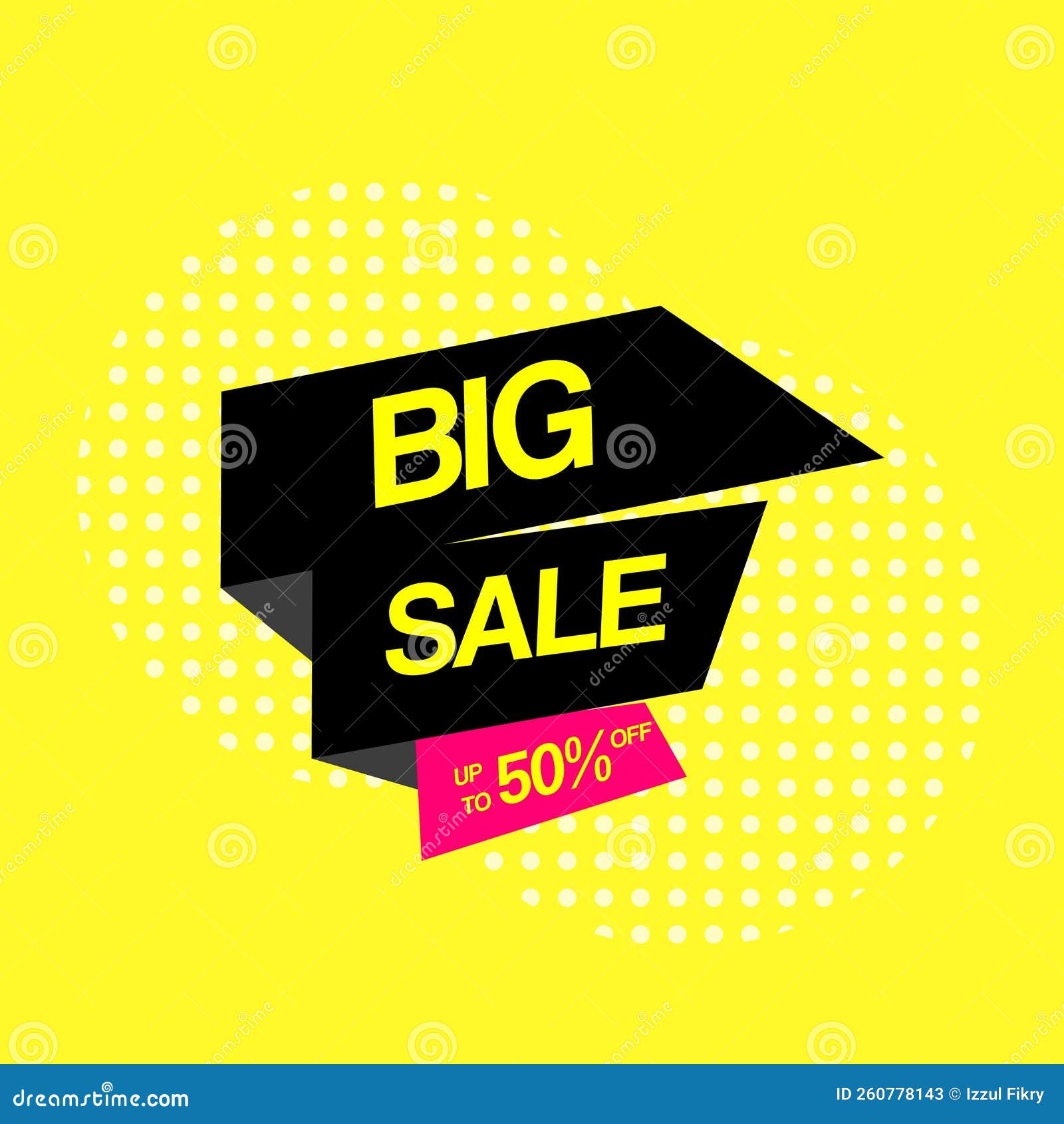 Big Sale Banner Design Template Stock Vector - Illustration of label ...
