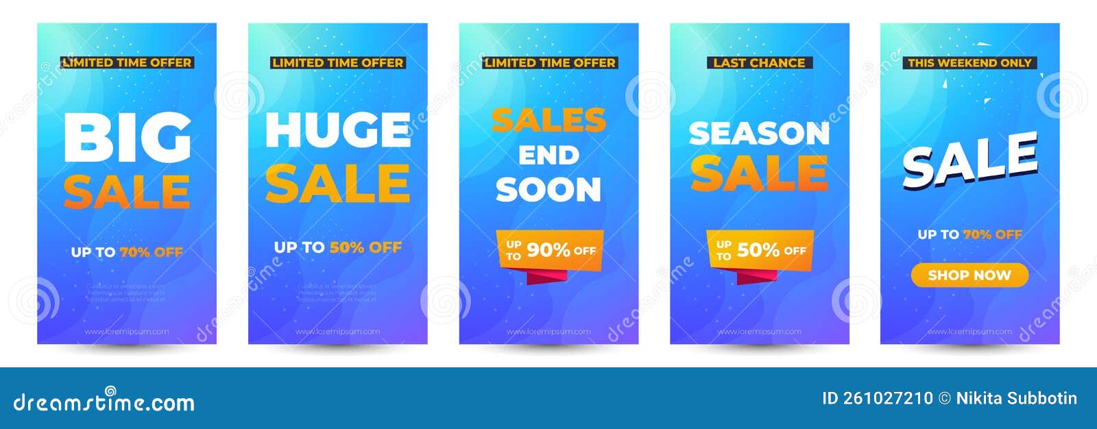 Sale Banner Set, Website Store Banner Templates. Screen Backdrop for ...