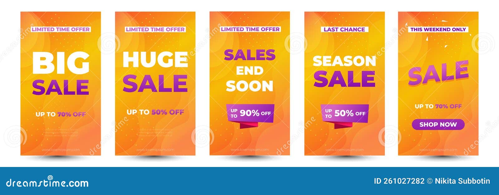 Sale Banner Set, Website Store Banner Templates. Screen Backdrop for ...