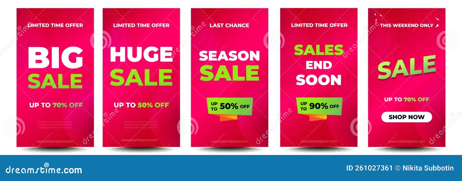 Sale Banner Set, Website Store Banner Templates. Screen Backdrop for ...