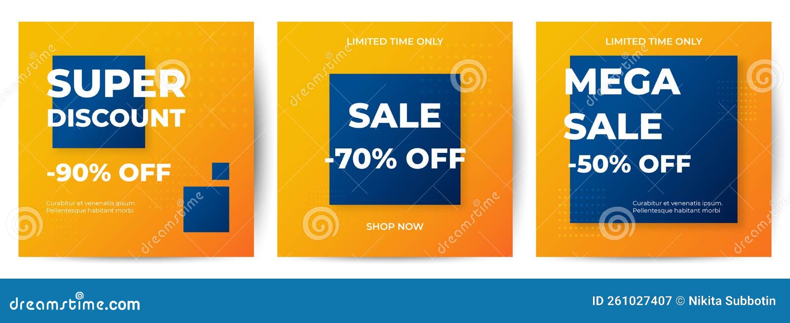 Sale Banner Set, Website Store Banner Templates. Screen Backdrop for ...