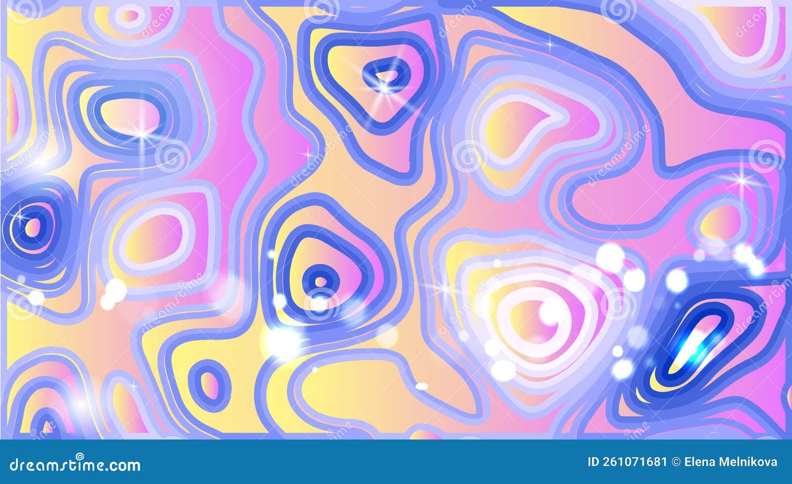Pastel Flowing Abstract Background. Fantasy Pattern Stock Vector ...