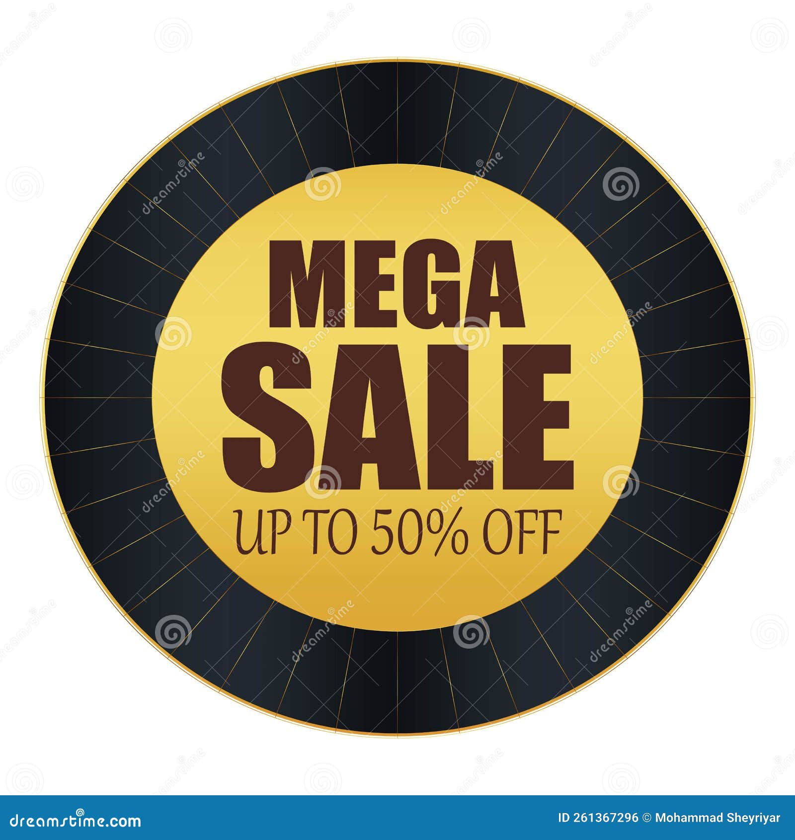 MEGA SALE stock illustration. Illustration of letter - 261367296
