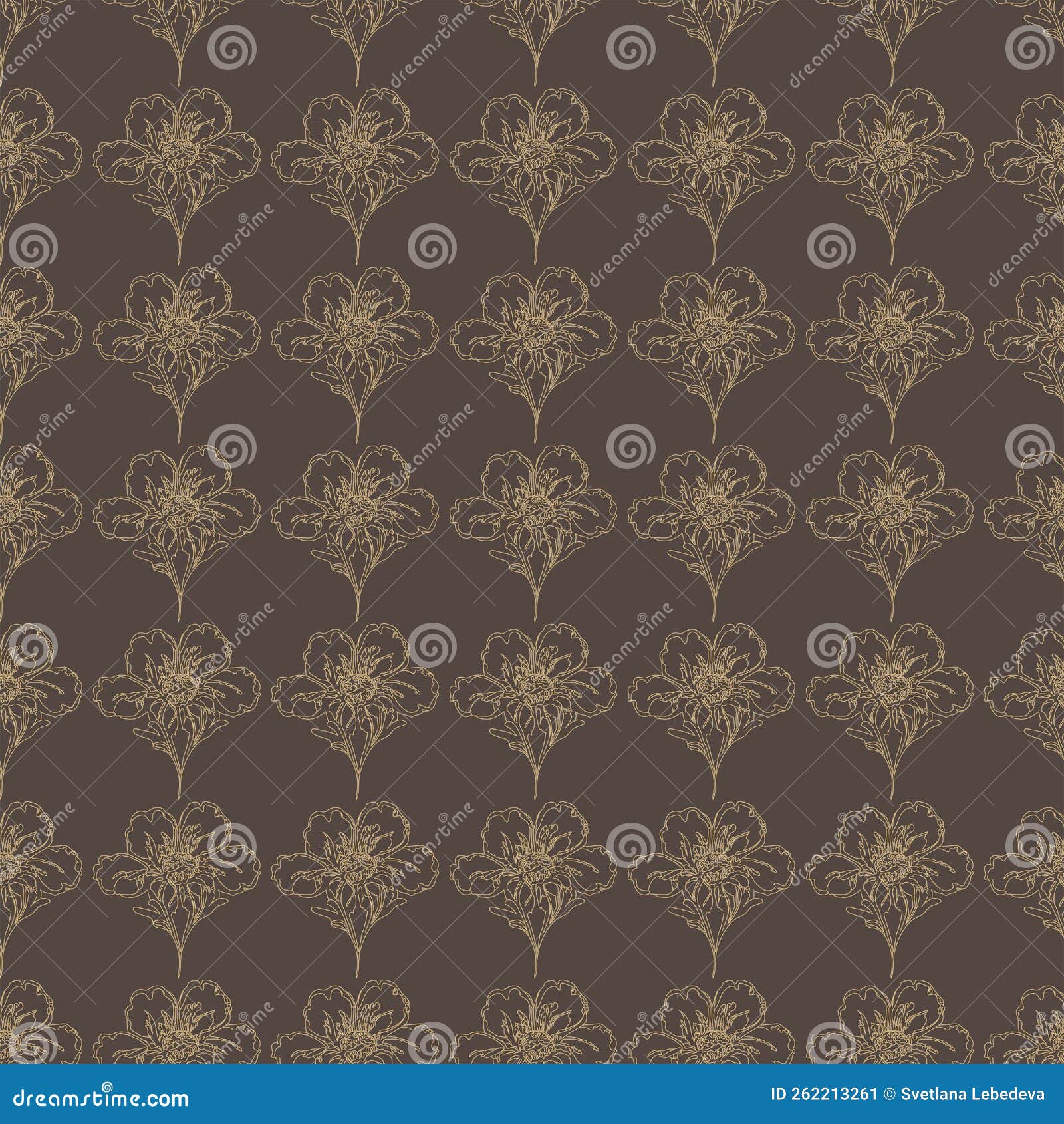 Monochrome Floral Wallpaper Pattern. Can Be Used in Hotels Stock Vector ...
