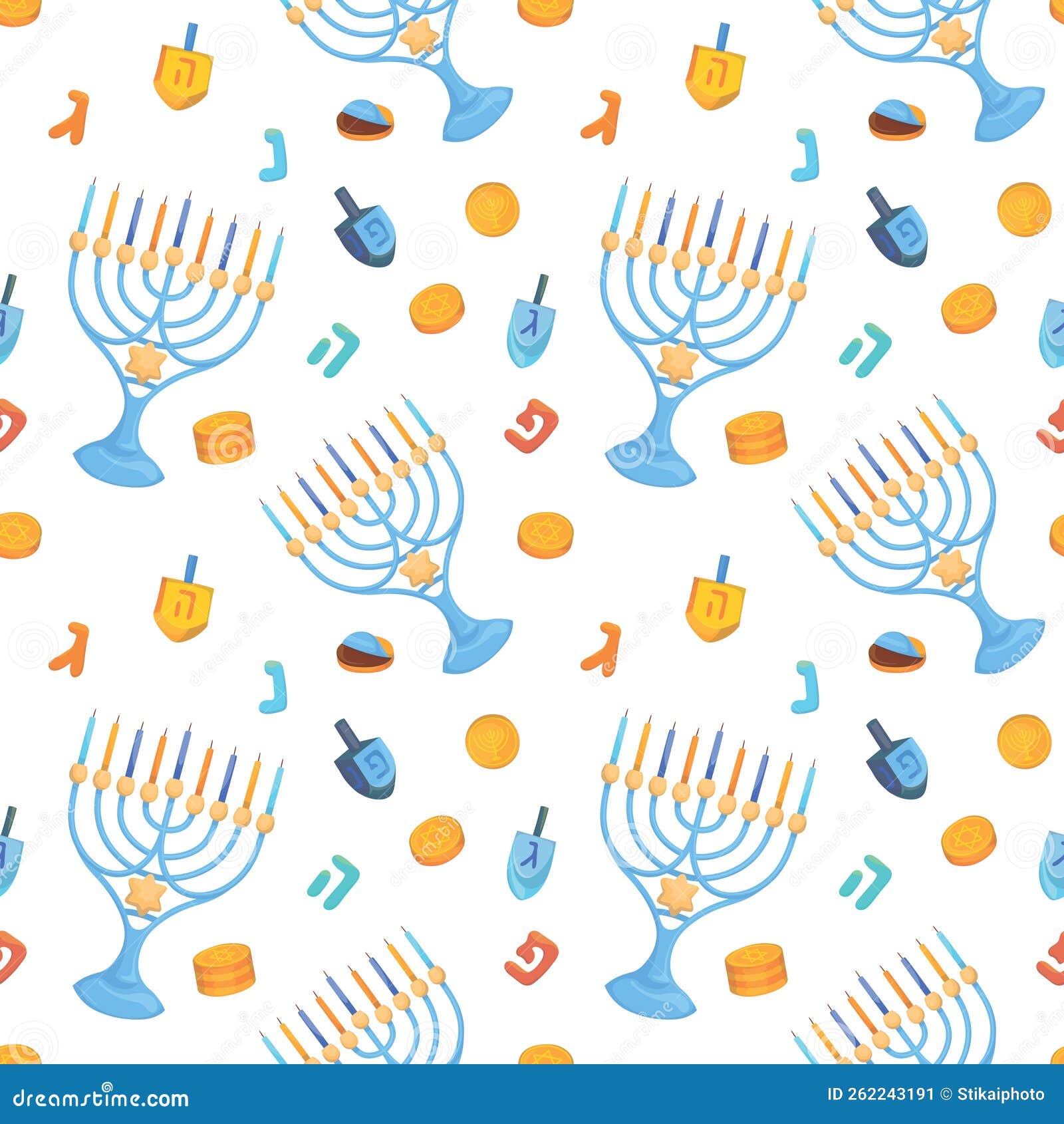 Colorful Repetitive Pattern Background for the Jewish Festival of ...