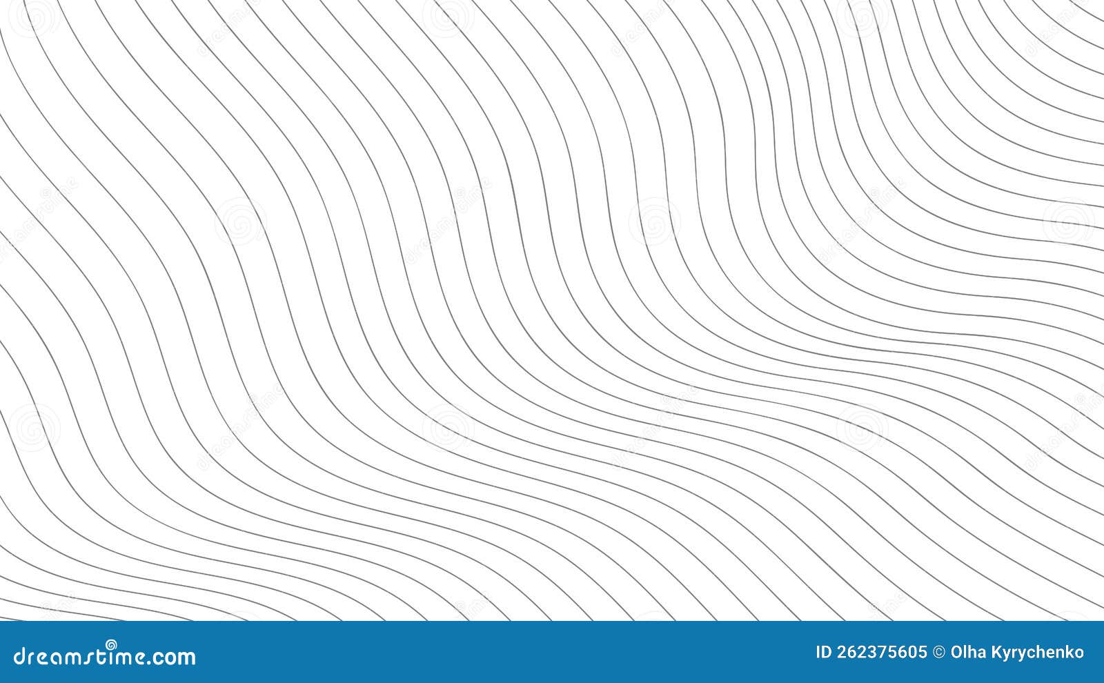 Minimalist Abstract Background with Wavy Thin Lines. Stock Vector ...