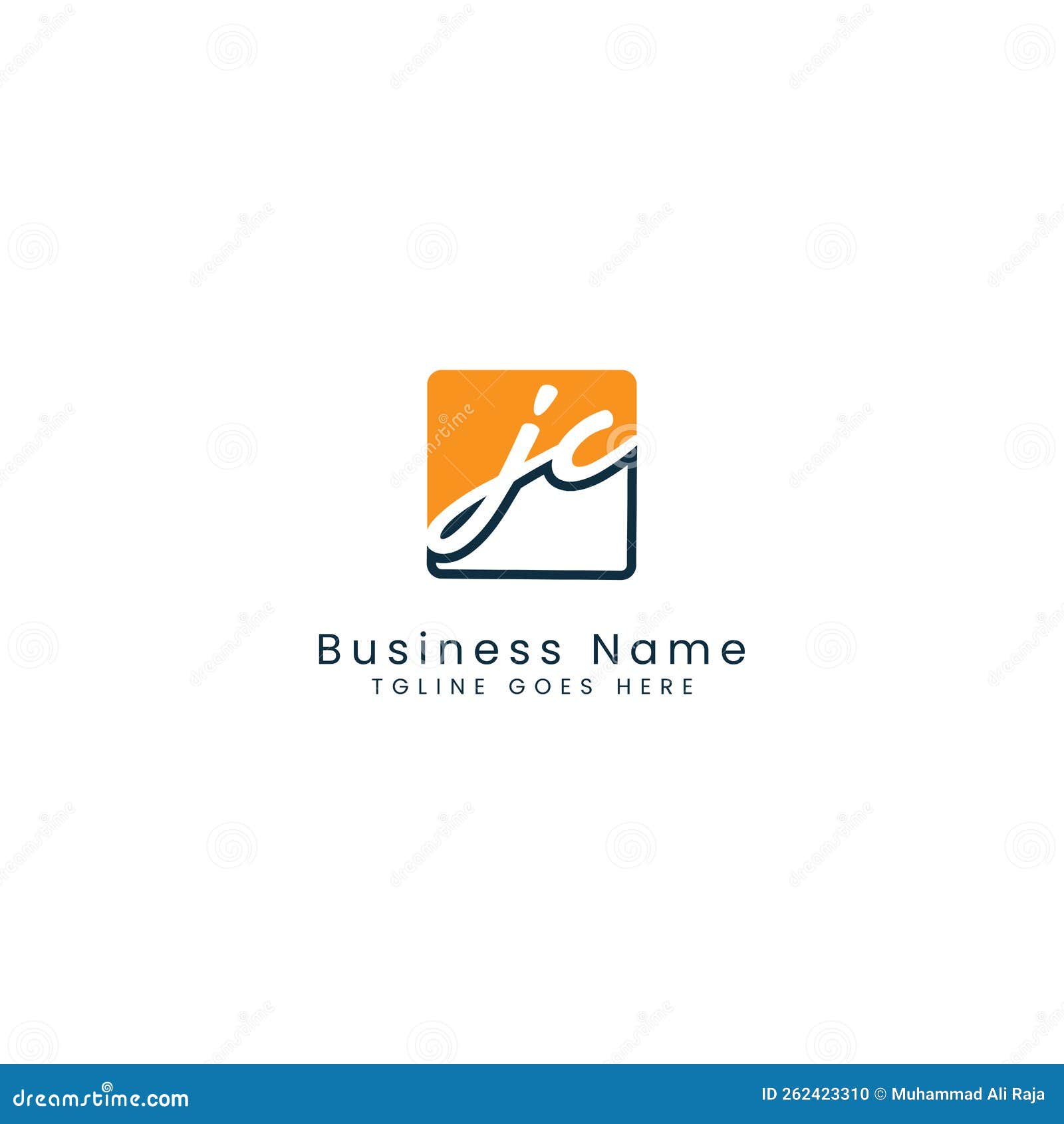 J C JC Initial Letter Handwritten and Signature Vector Image Template ...