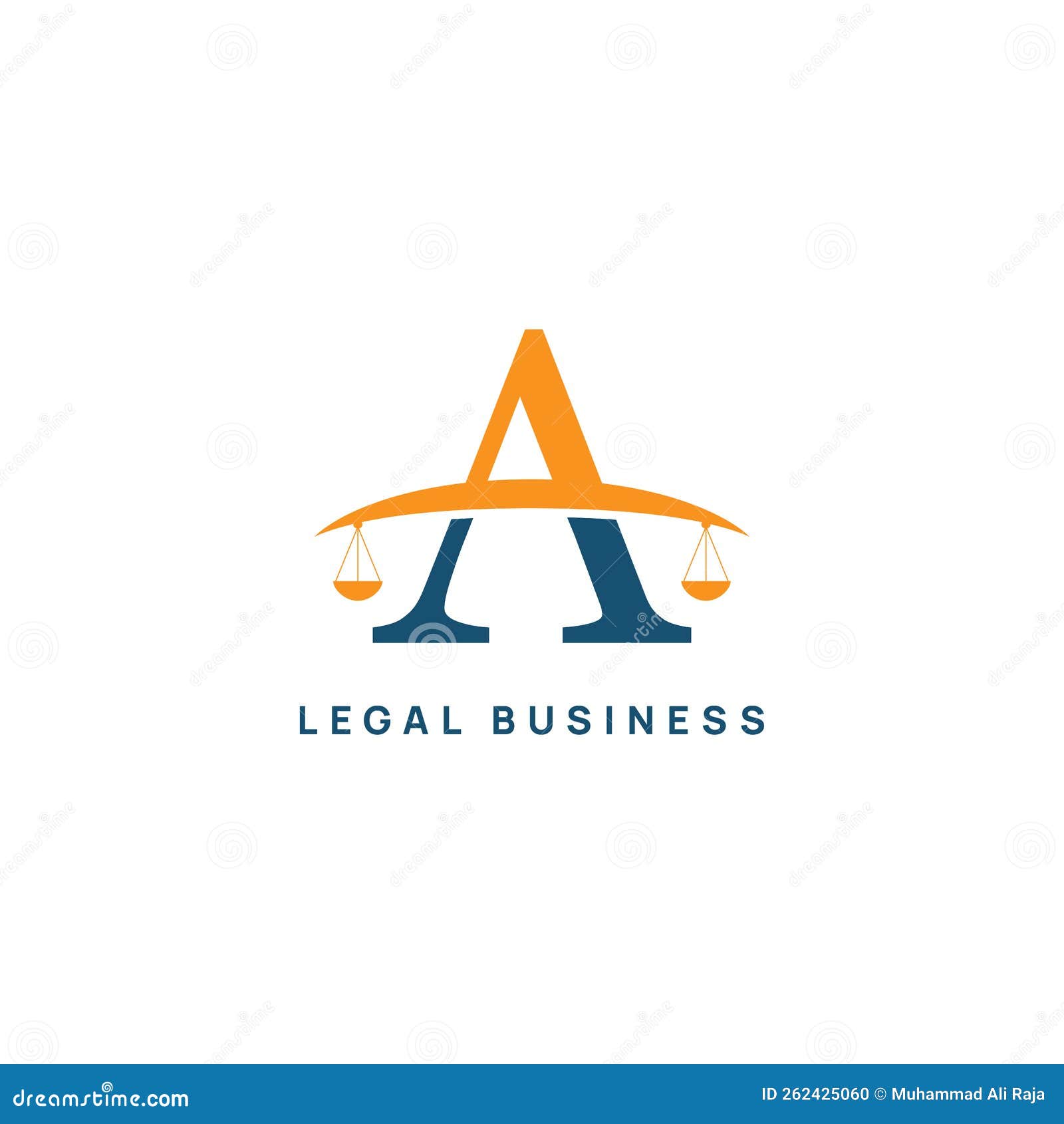 A Letter Legal Business Logo, Law Firm Logo with Alphabet a Vector ...