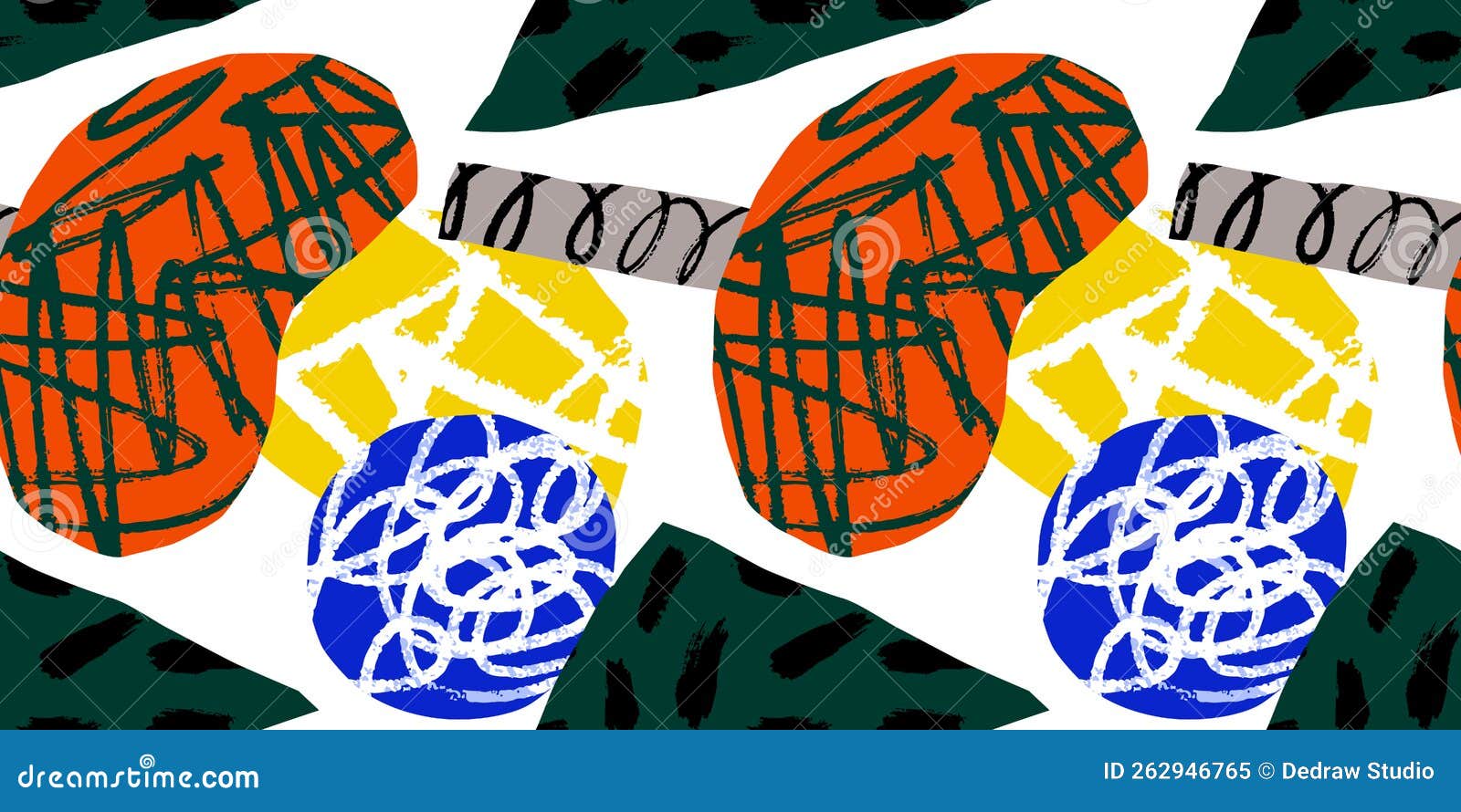 Modern Abstract Seamless Pattern Illustration Stock Vector ...