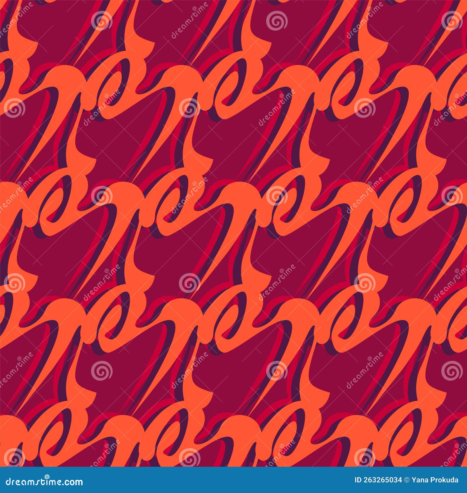Seamless Vector Textile Pattern with Repeat Shapes Stock Vector ...