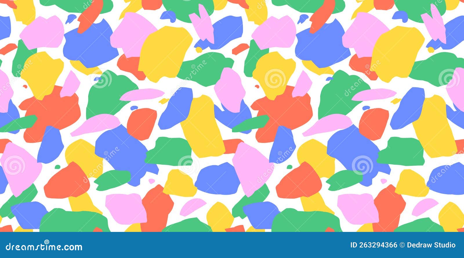 Colorful Brush Stroke Seamless Pattern Stock Vector - Illustration of ...