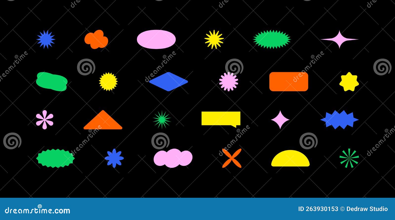 Colorful Empty Sticker Label Collection Stock Vector - Illustration of ...